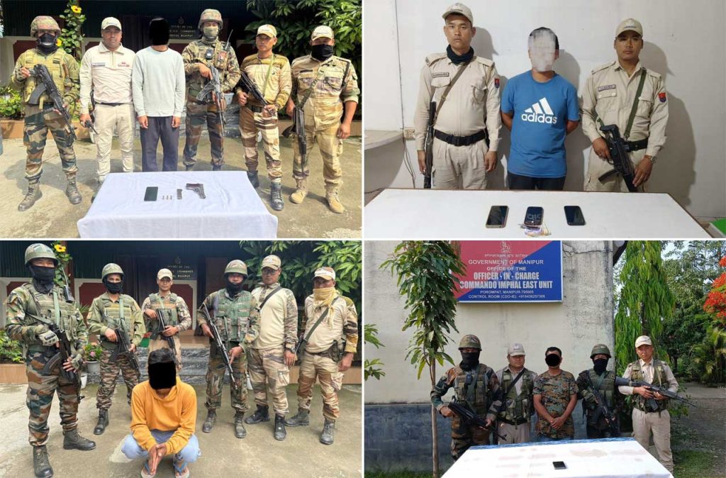 Security forces continue to arrest insurgents in Manipur, four nabbed ...