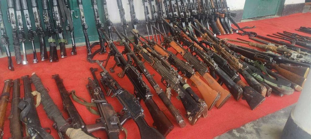 Security forces make 'major recovery' of arms in Manipur | Pothashang News